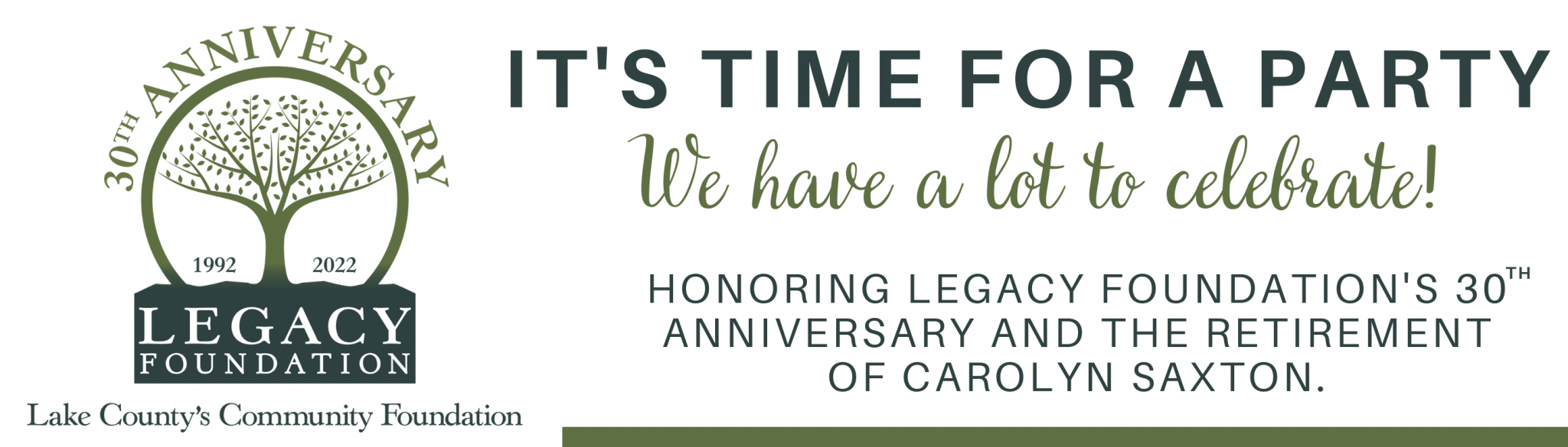 30th Anniversary Celebration | Legacy Foundation